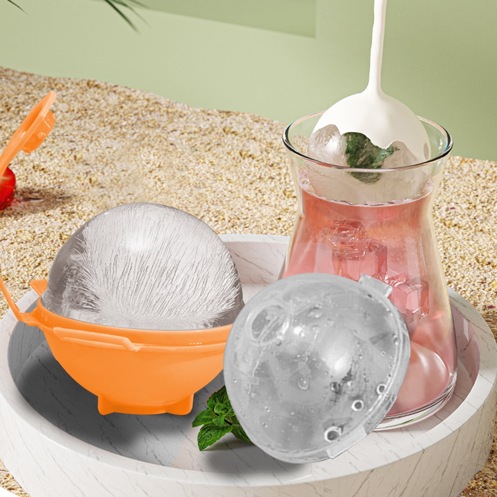 Vrorvz Whiskey Ice Maker Food Grade Large Spherical Ice Mold for ...