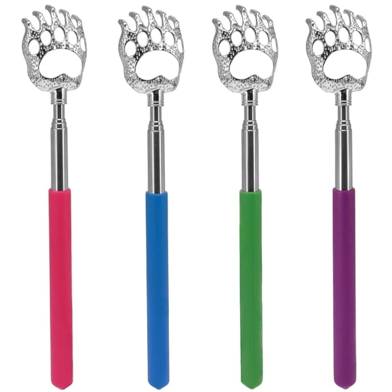 Vruelia Telescoping Back Scratcher, 4-Pack Extendable Portable Bear ...