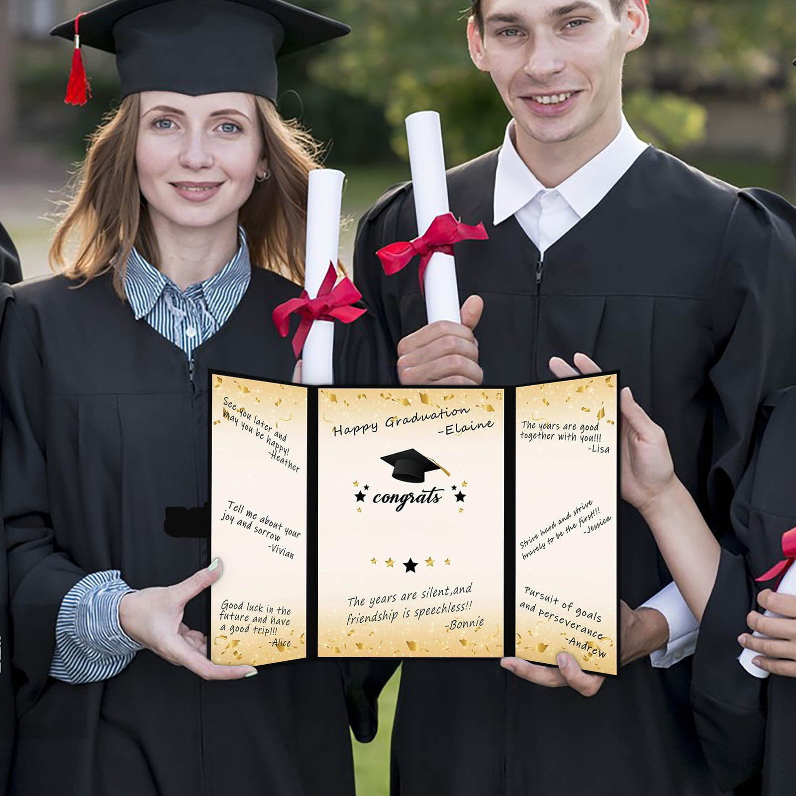 Vrvttad Graduation Guest Book - Memory Book for Signing & Well Wishes ...