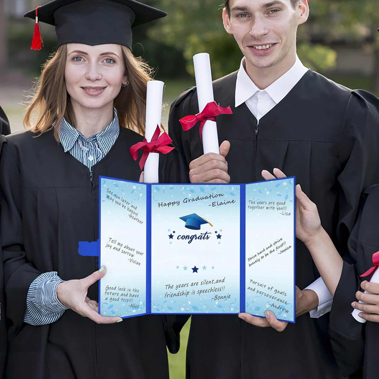 Vrvttad Graduation Guest Book - Memory Book for Signing & Well Wishes ...