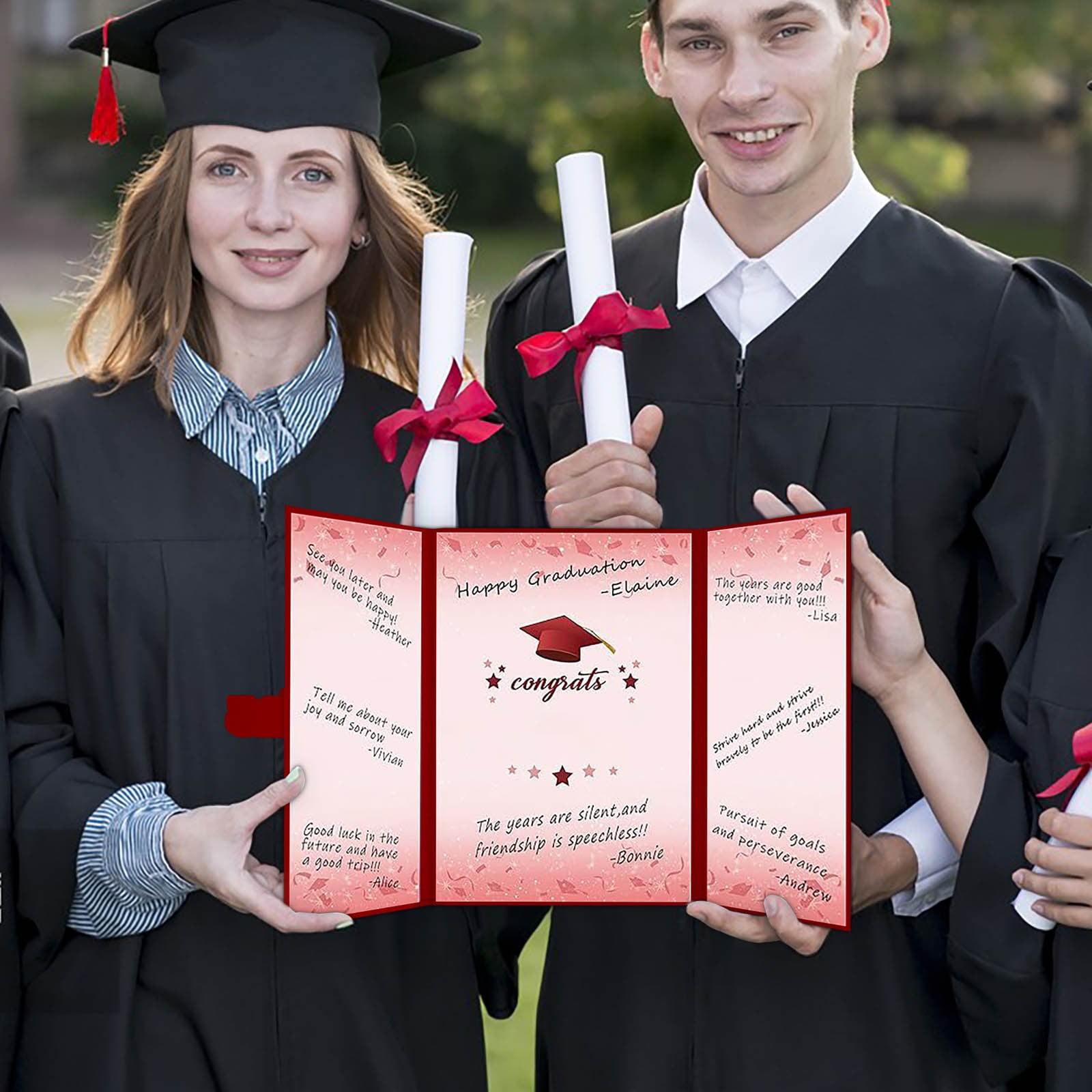 Vrvttad Graduation Guest Book - Memory Book for Signing & Well Wishes ...