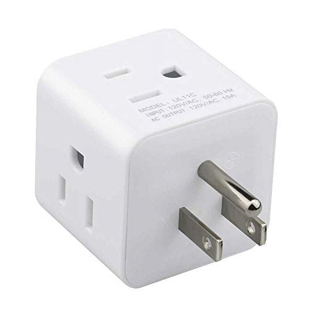 Vsanstar, 15 A 125 V 1875 W White Cube Electrical Outlet - Walmart.com