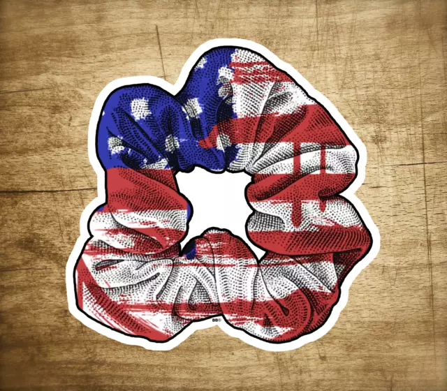 Vsco Scrunchie America Flag Sticker Decal Sticker Indoor Outdoor Girl ...