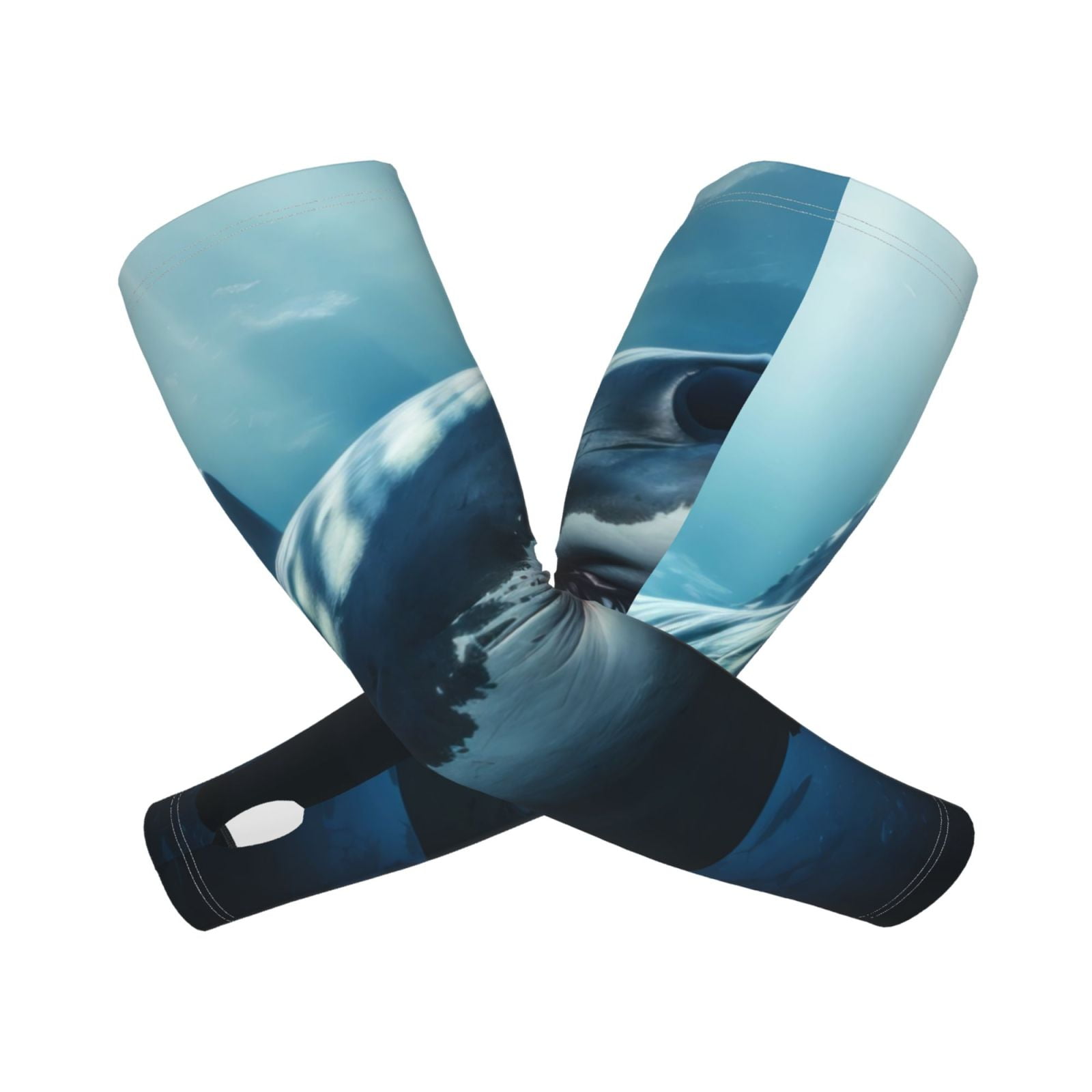 Vsdgher 3D Realistic Shark Pattern Cooling Arm Sleeves for Men & Women, Breathable, UV Sun ...