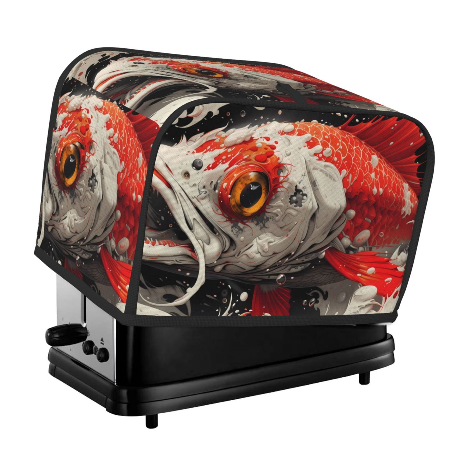 Vsdgher Abstract Red Koi Fish Art 2 Slice Toaster Cover, Appliance ...