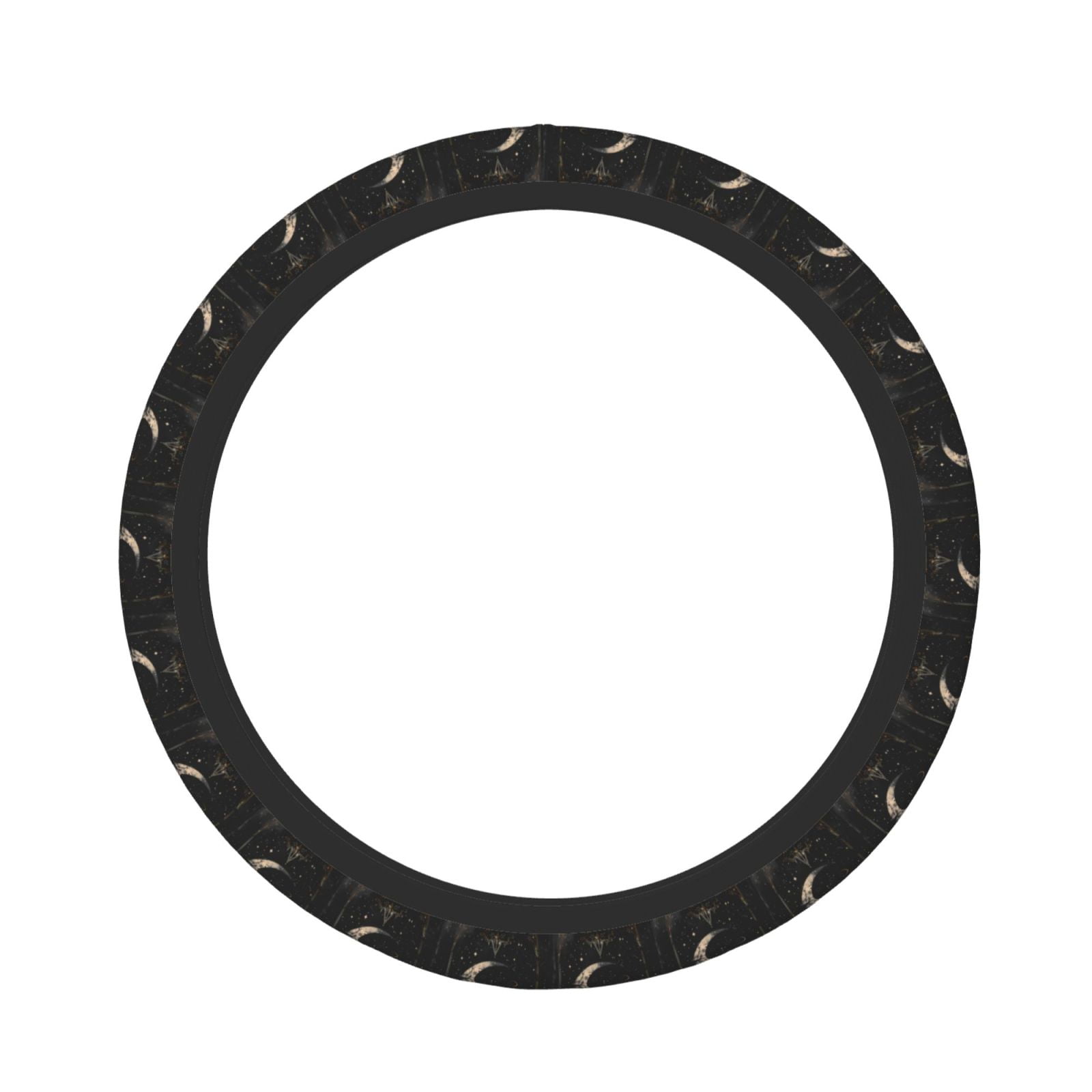 Vsdgher Abstract Starry Sky Moon Pattern Elastic Car Steering Wheel ...