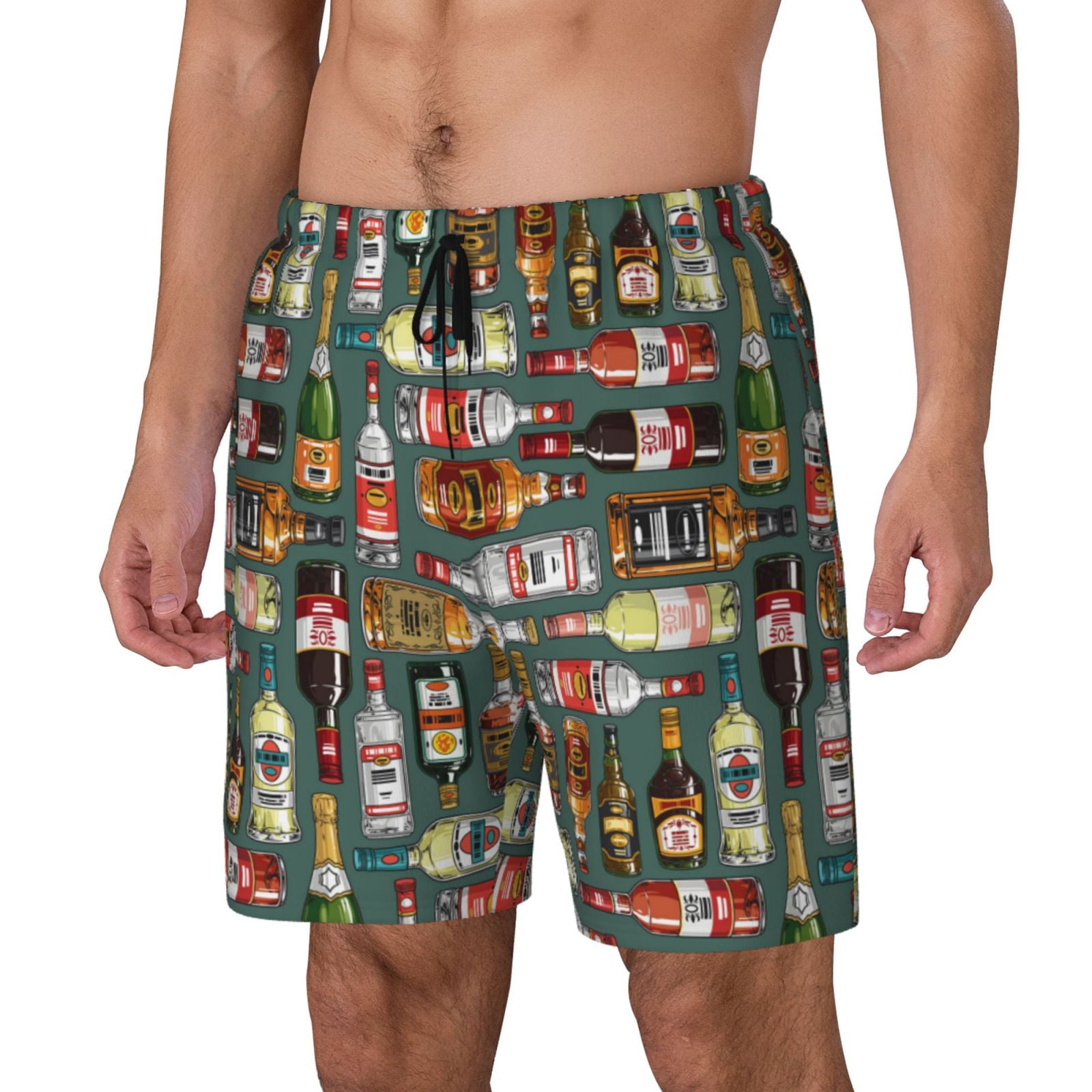 Vsdgher Alcohol Bottles for Mens Swim Trunks with Compression Liner ...