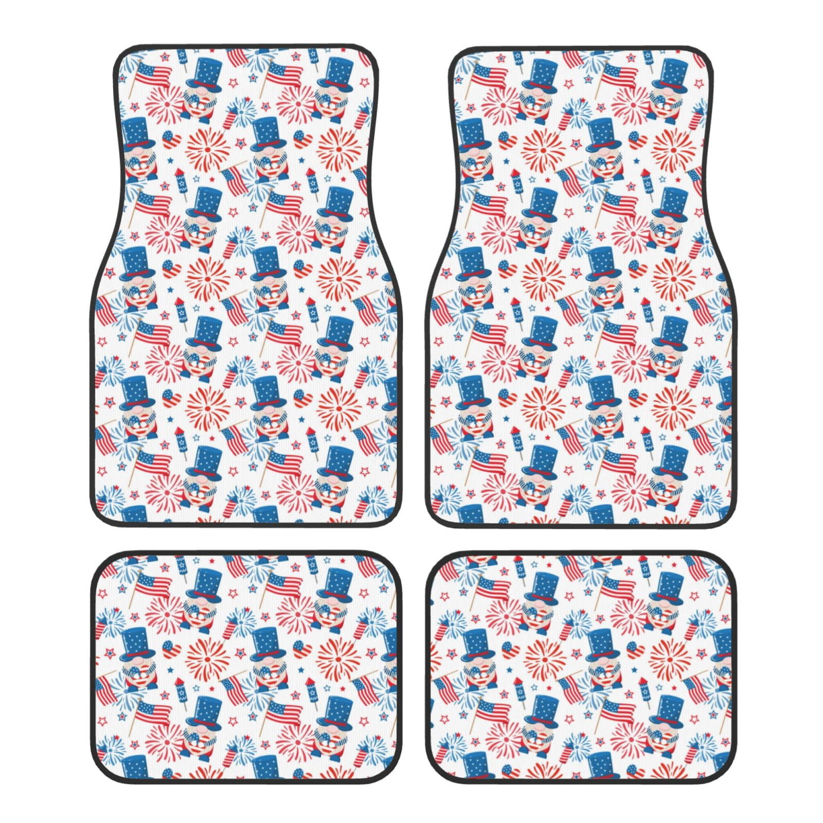 Vsdgher American Gnomes Car Foot Mat Set of 4 Pieces Universal Floor ...
