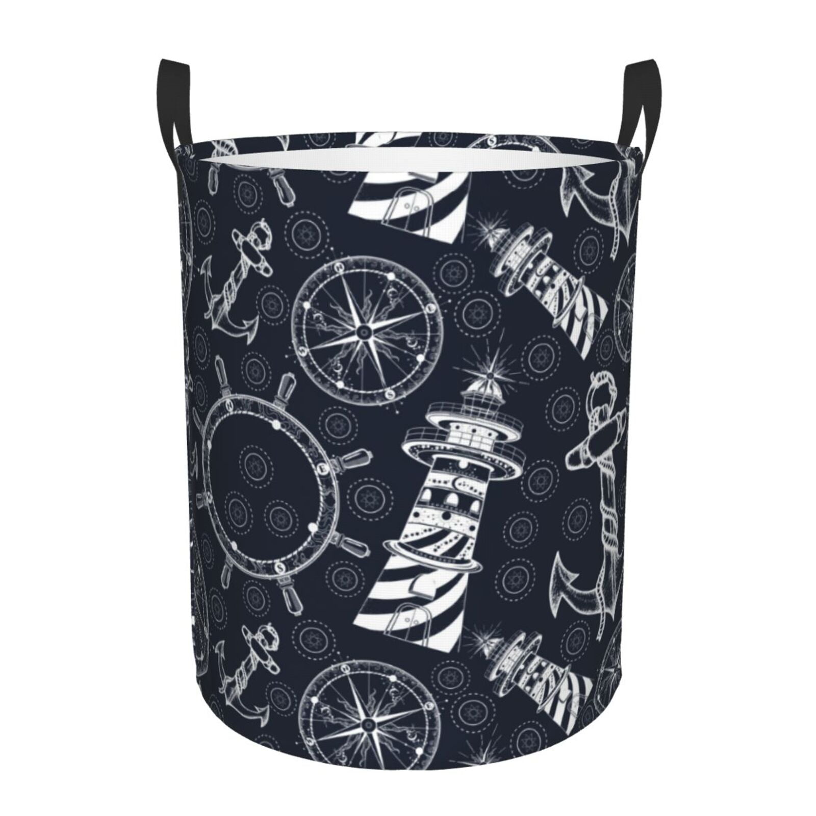 Vsdgher Anchor and Lighthouse Waterproof Round Collapsible Large ...