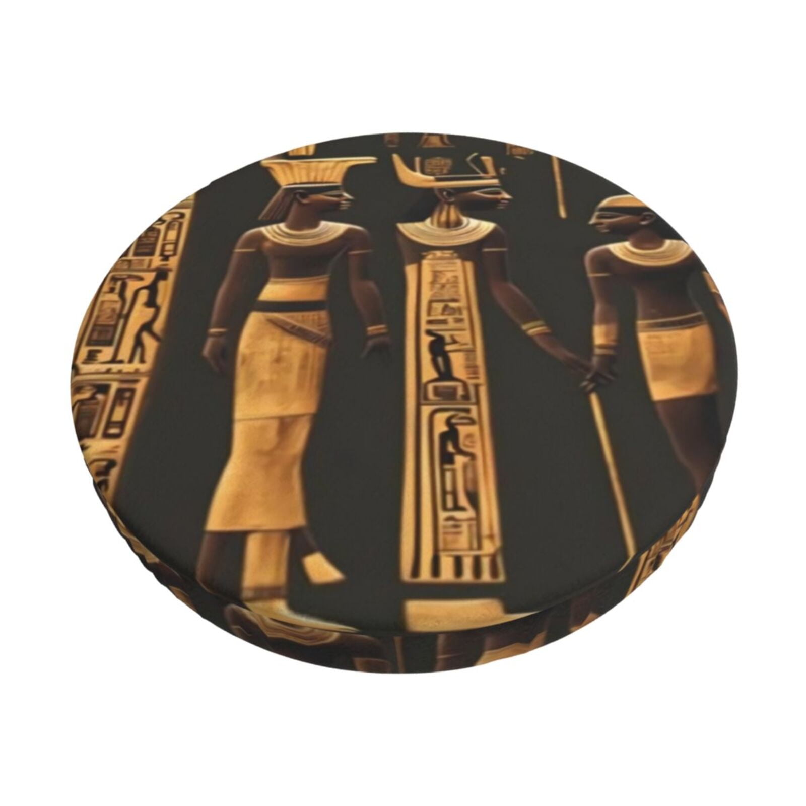 Vsdgher Ancient Egyptian Hieroglyph Round Bar Stool Cushion Cover 12-14 ...