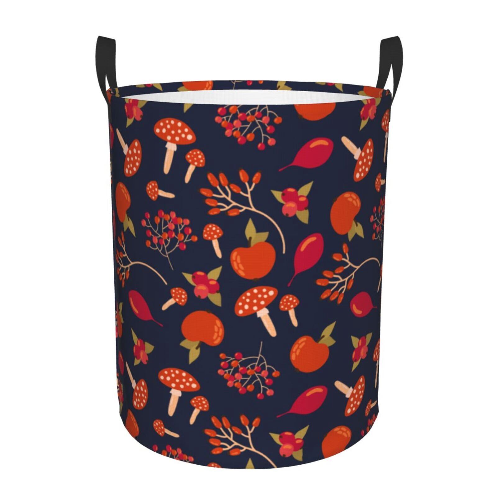 Vsdgher Autumnal Forest Waterproof Round Collapsible Large Laundry ...