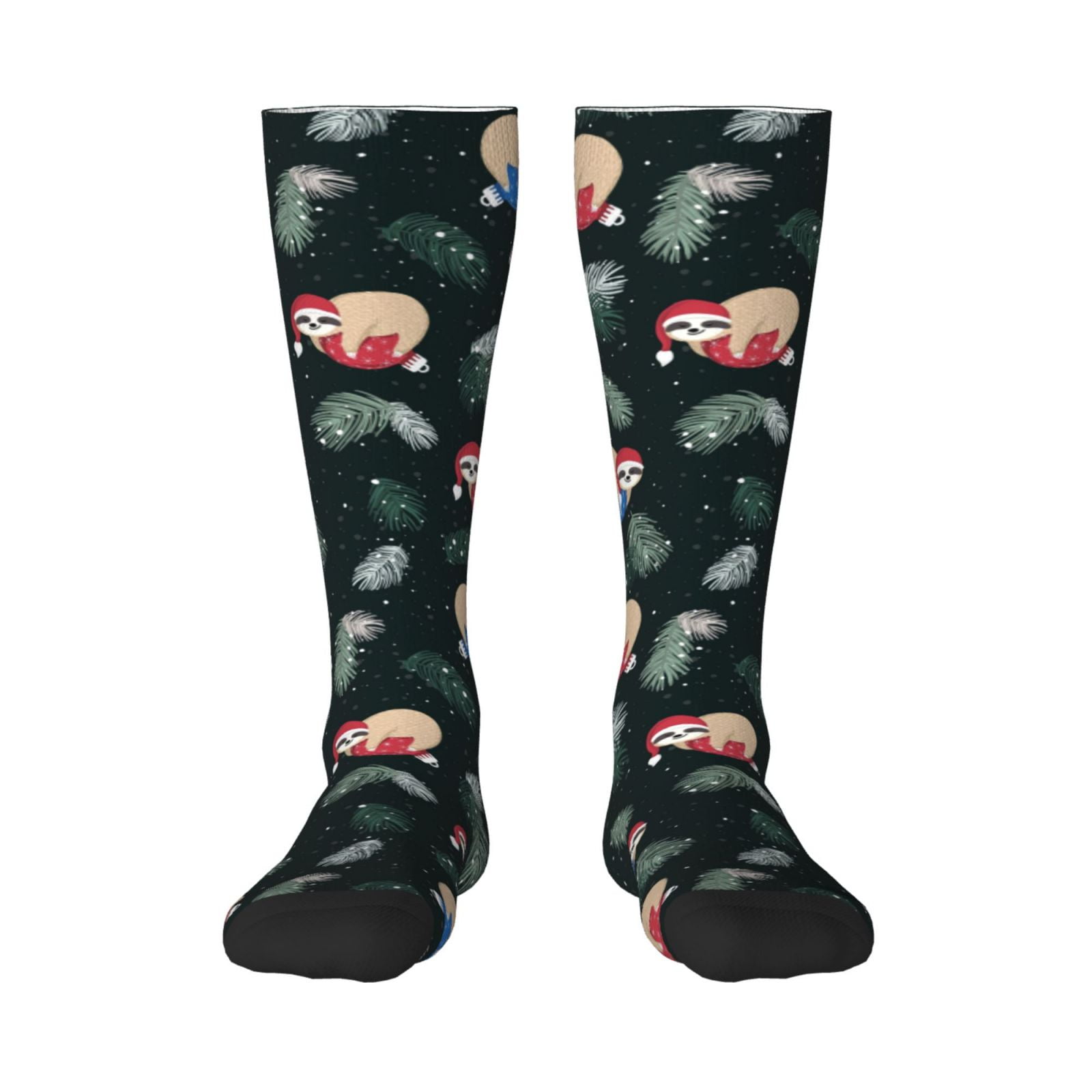 Vsdgher Baby Sloths Sleeping Print Thigh High Socks Extra Long Stretchy ...