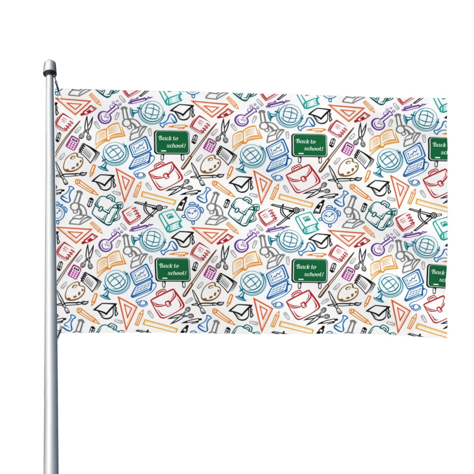 Vsdgher Back To School Print Outdoor Decorative Flag 4x6ft, Suitable ...