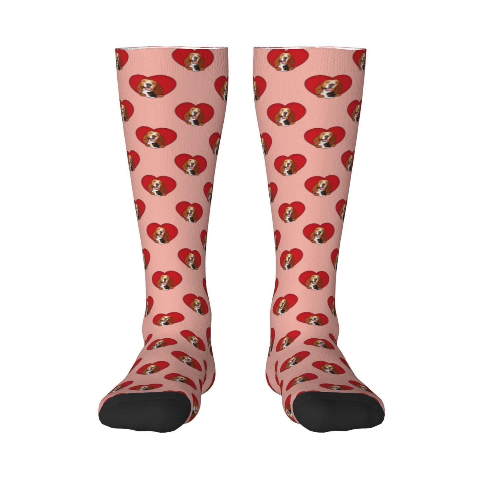 Vsdgher Basset hound dog with paw Knee Socks, High Socks Long Stretchy ...