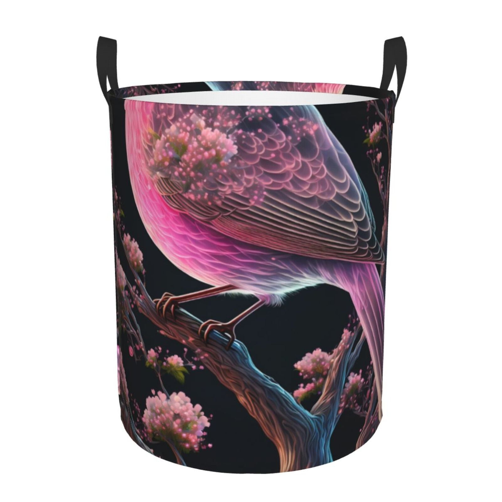 Vsdgher Bird 2 Waterproof Round Collapsible Large Laundry Basket with ...