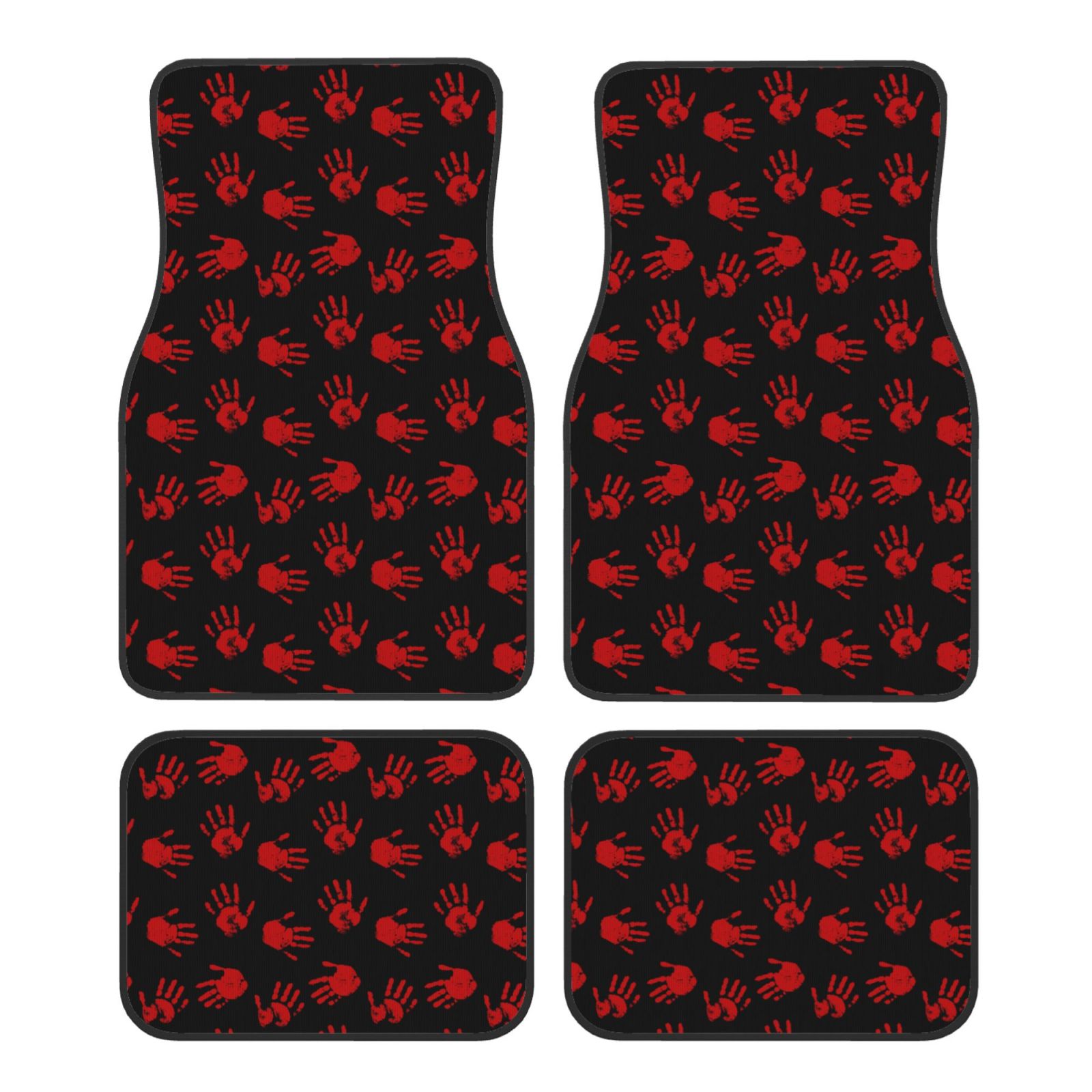 Vsdgher Bloody Hand 1 Car Foot Mat Set of 4 Pieces Universal Floor ...