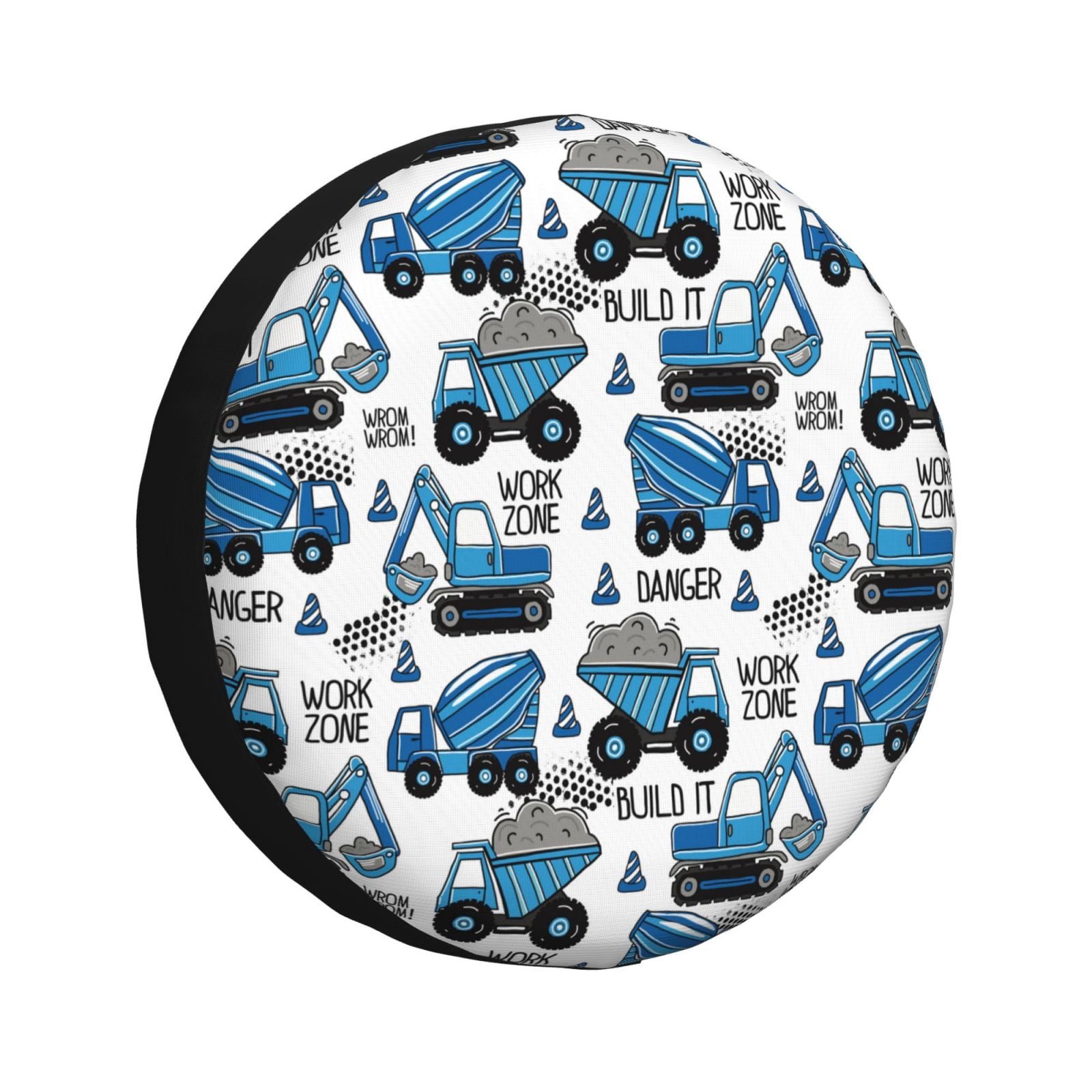 Vsdgher Blue Excavator for Spare Tire Cover, Tire Wheel Protector Wheel ...