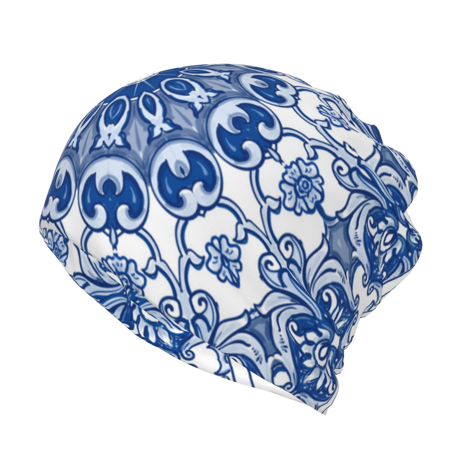 Vsdgher Blue Watercolor Slouchy Beanie Hat for Men/Women, Skull Cap ...