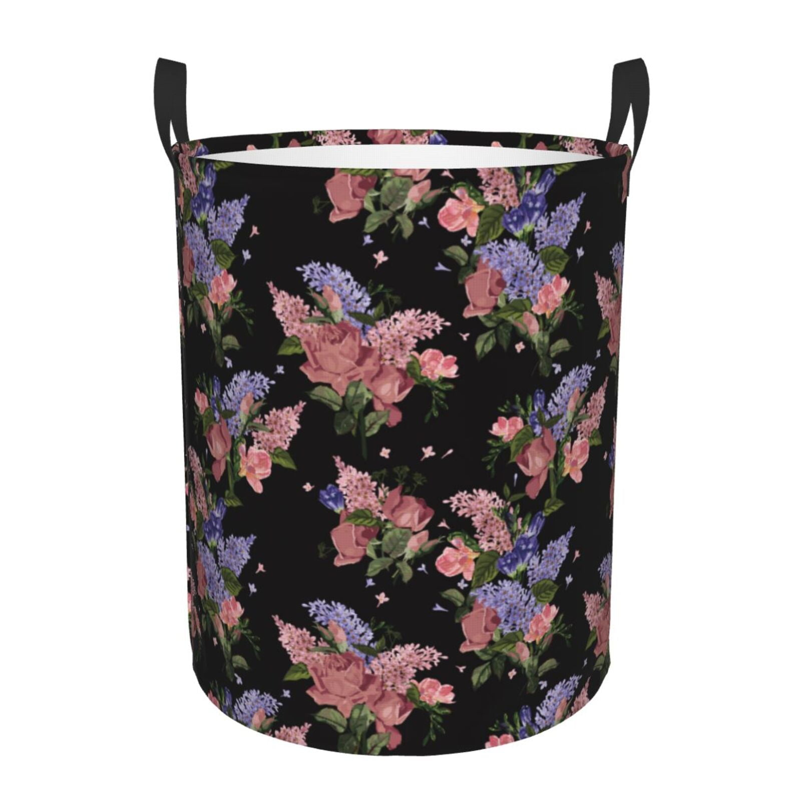 Vsdgher Bouquet Waterproof Round Collapsible Large Laundry Basket with ...