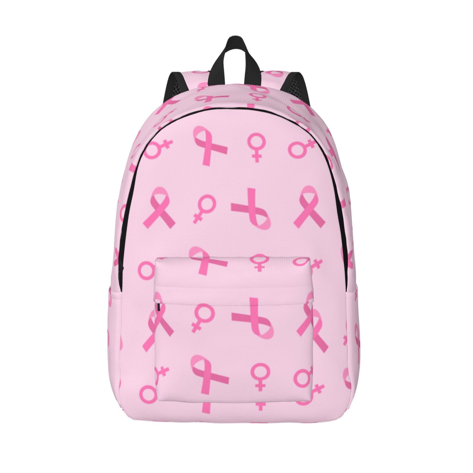 Vsdgher Breast Cancer Awareness 1 Print Canvas Backpack Travel Rucksack ...