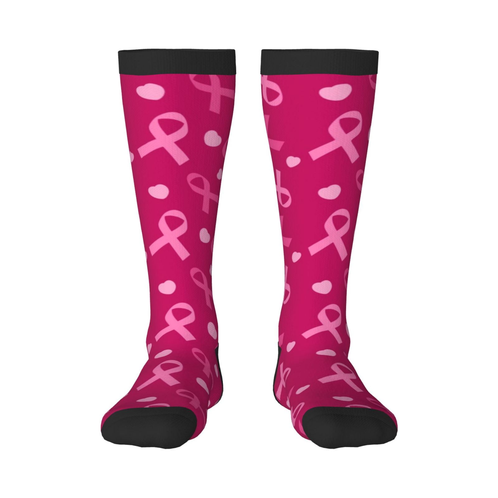 Vsdgher Breast Cancer Awareness6 Print Thigh High Socks Extra Long ...