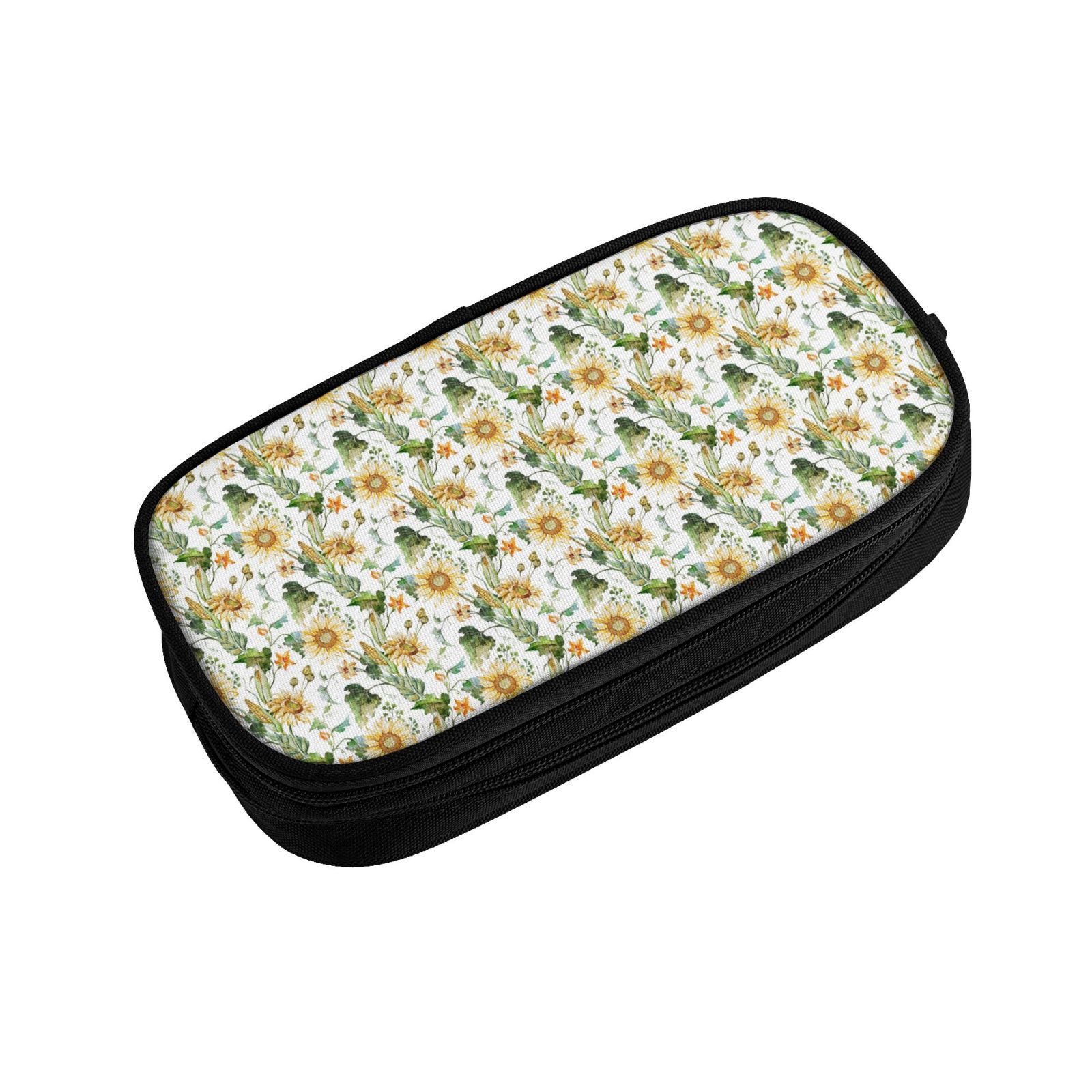 Vsdgher Bright Sunflowers Print Large Capacity Pencil Case Pouch with ...