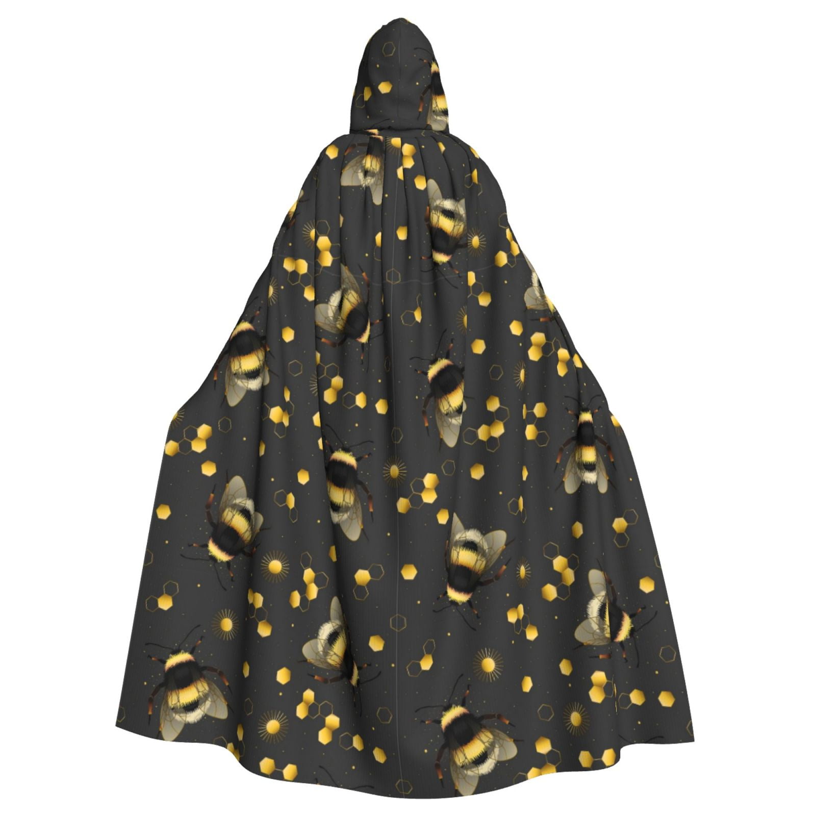 Vsdgher Bumblebee CloakUnisex Full Length Hooded Robe Cloak Long Cape ...