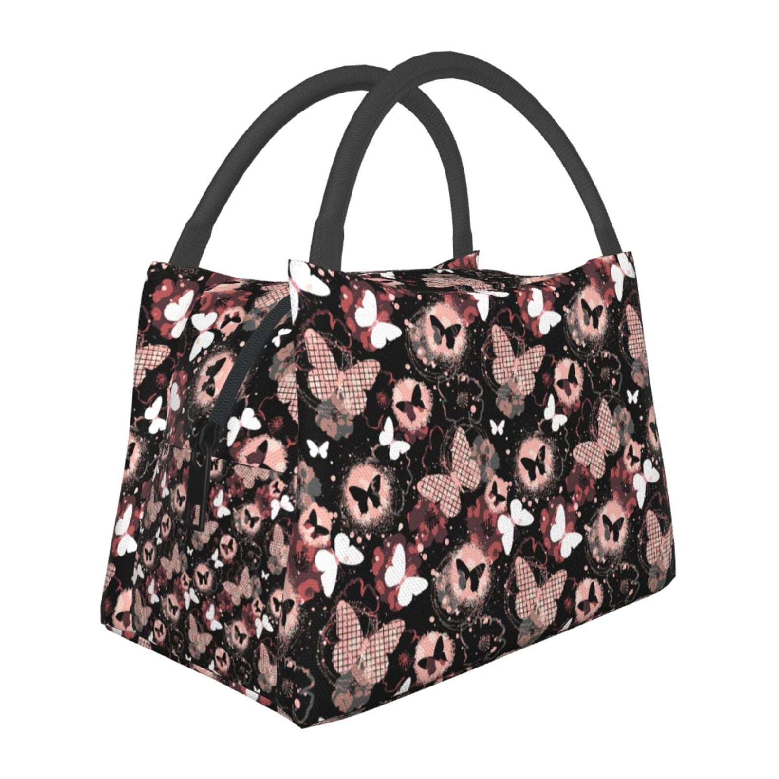 Vsdgher Butterflies1 Print Insulated Reusable Bags with Sturdy Zipper ...