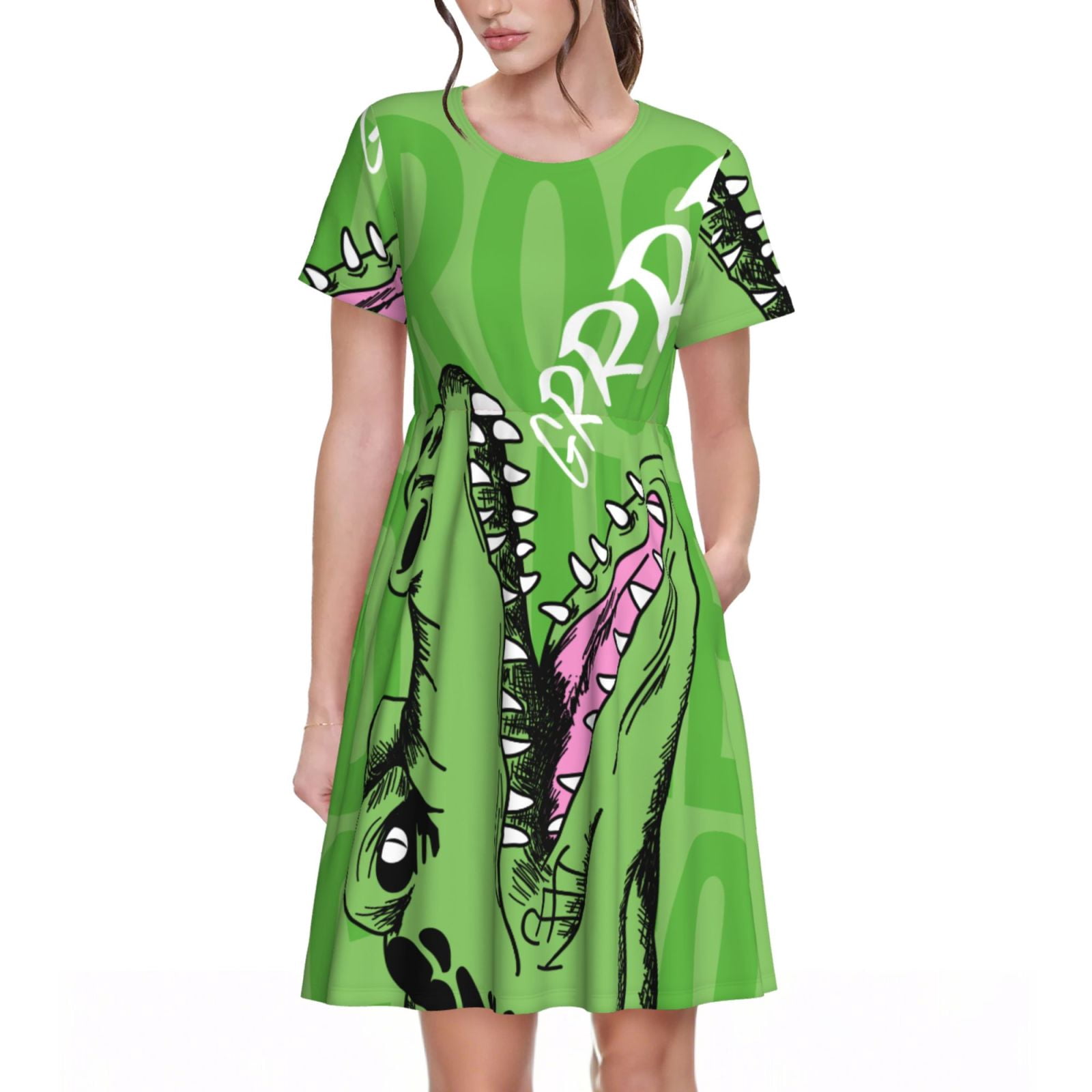 Vsdgher CROCODILE HEAD for Womens Summer 2025 Casual Midi Maxi Dresses ...