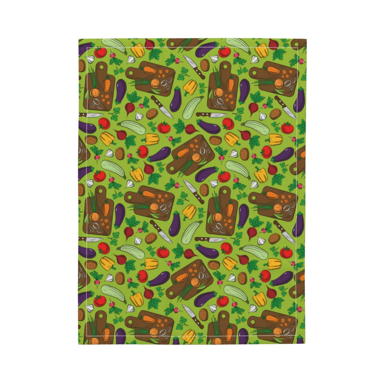 Vsdgher Carrot Eggplant Print Baby Blanket Bed Throws Double Side 30" x ...