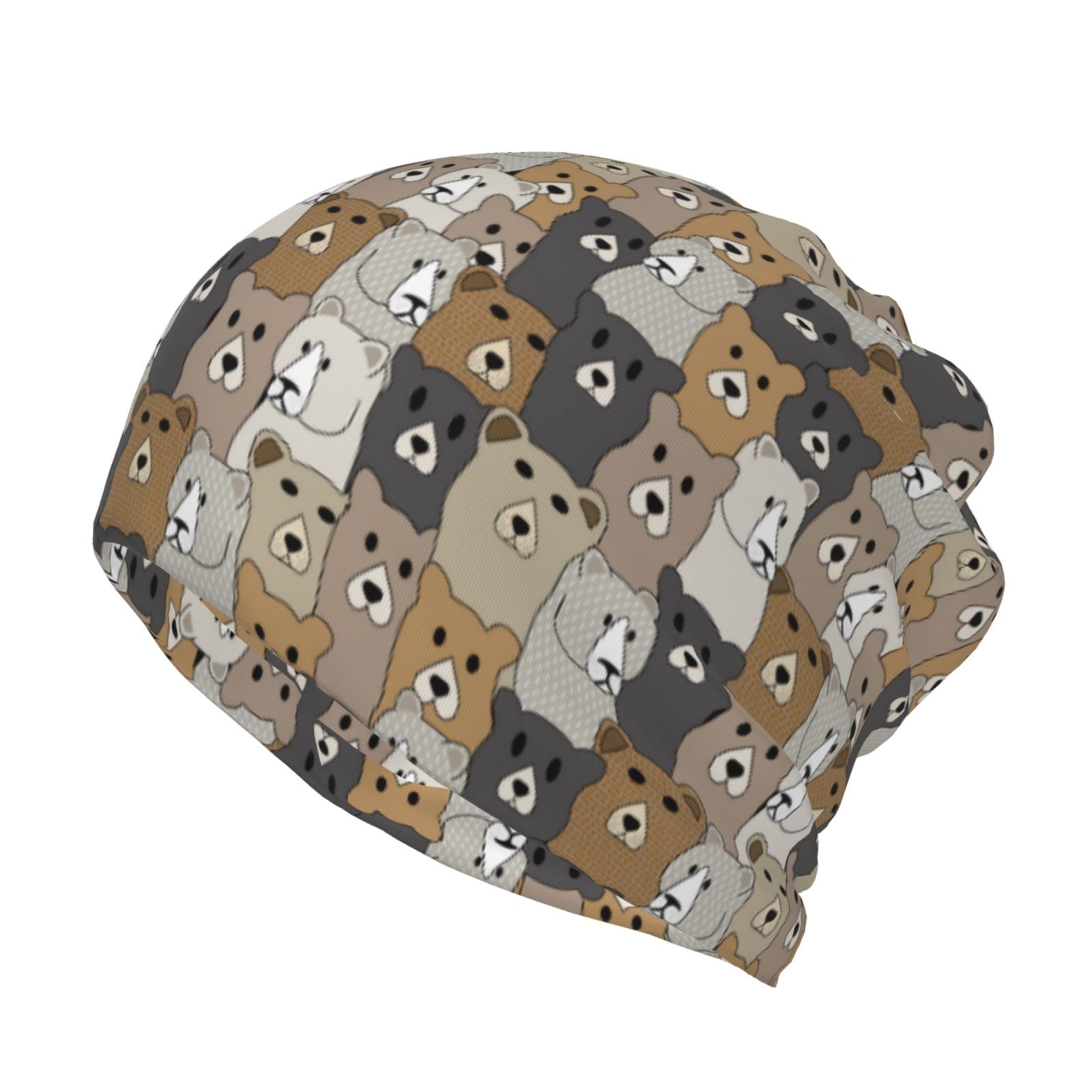 Vsdgher Cartoon Bear Slouchy Beanie Hat for Men/Women, Skull Cap Chemo ...