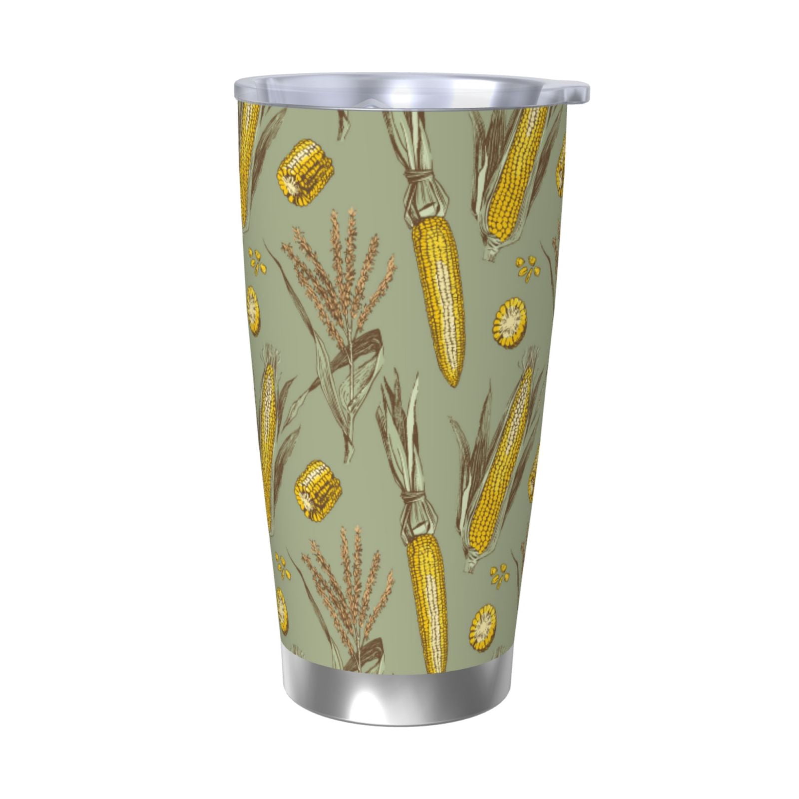 Vsdgher Cartoon Corn and Wheat 20 Oz Stainless Steel Vacuum Insulated ...