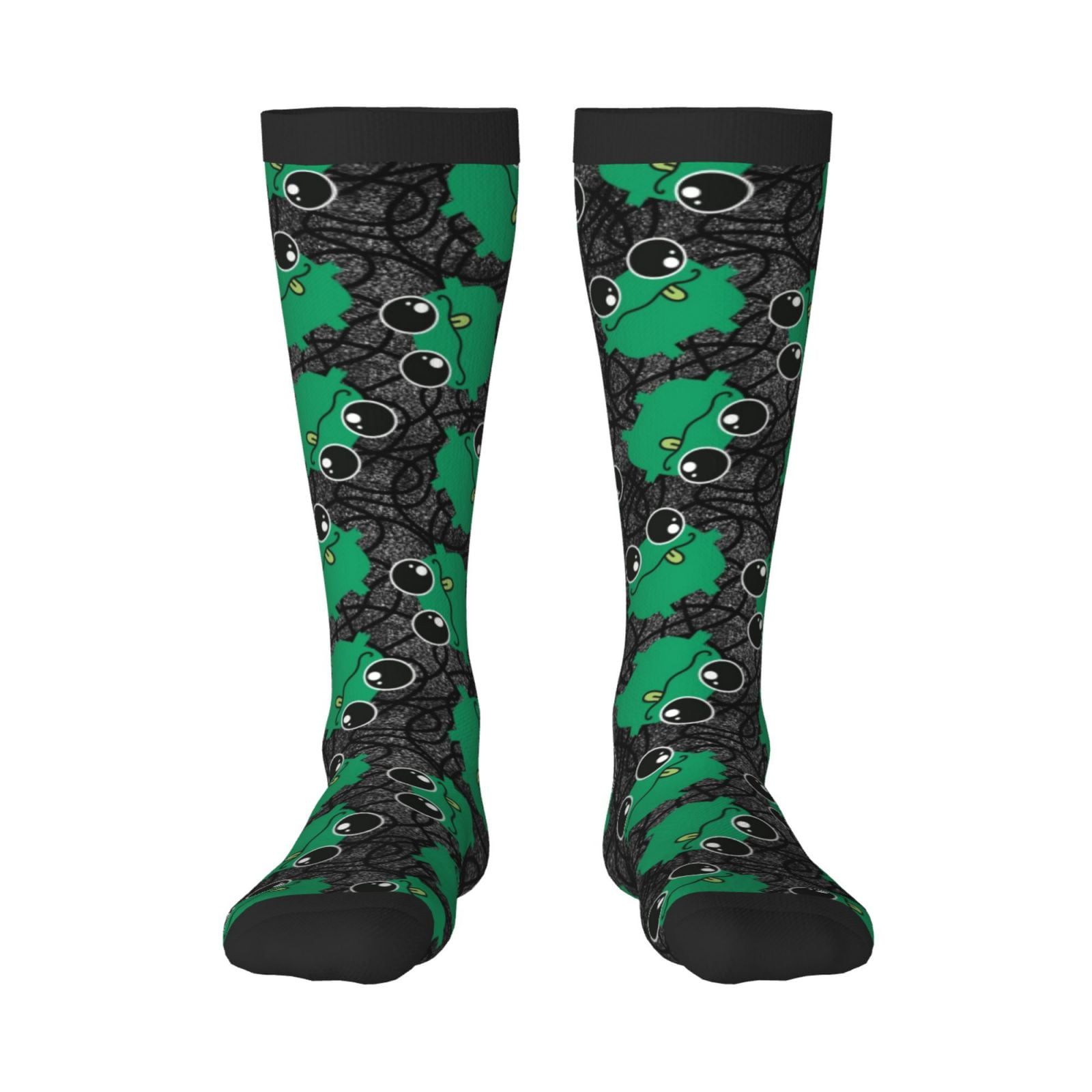 Vsdgher Cartoon Kawaii Frogs Print Thigh High Socks Extra Long Stretchy ...