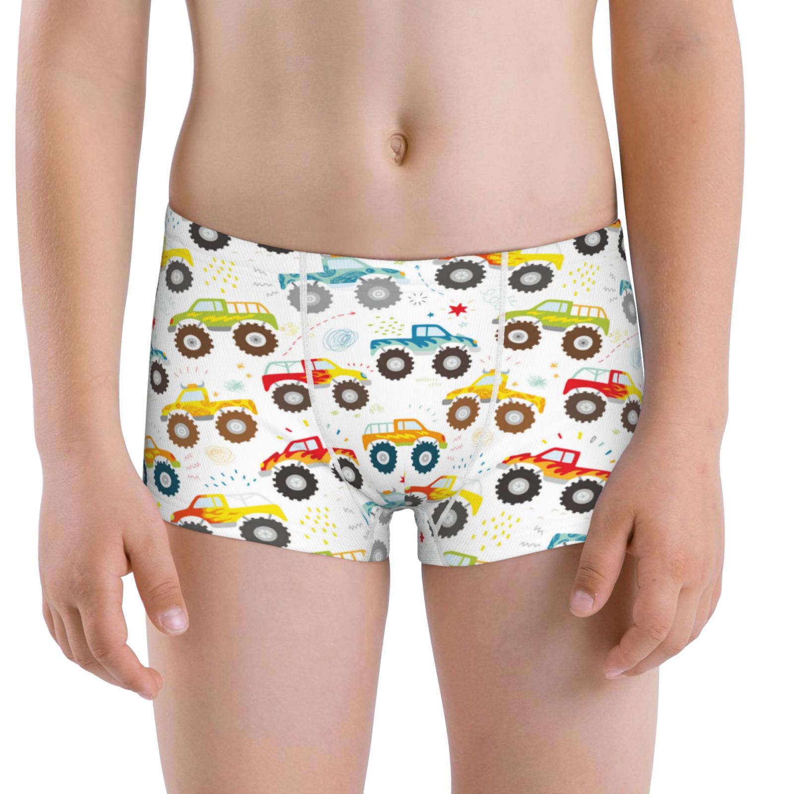 Vsdgher Cartoon Monster Trucks Boys' and Toddler Comfort Flex Waistband ...