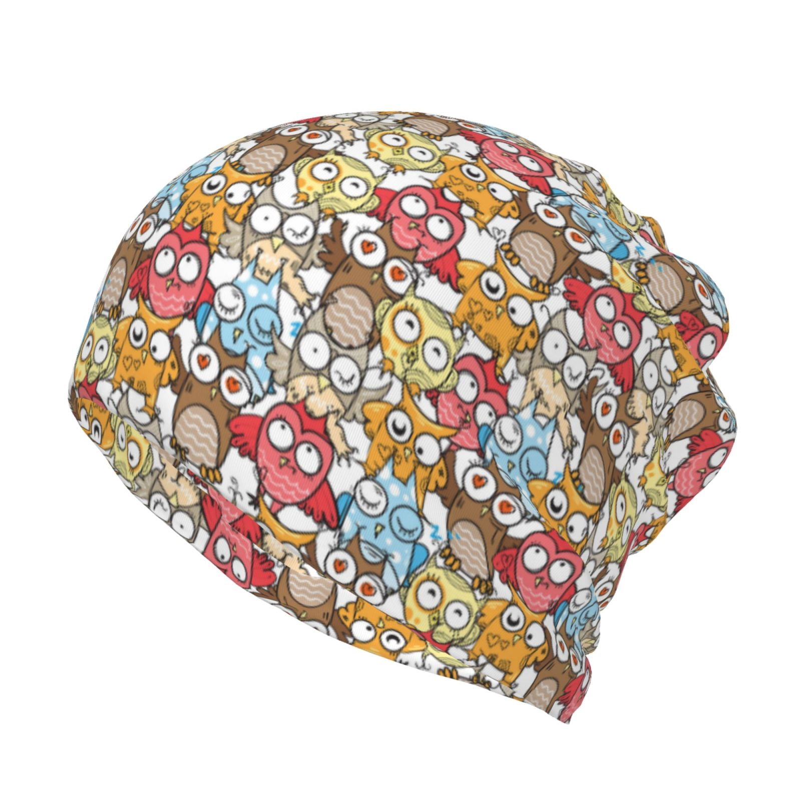 Vsdgher Cartoon Owls 1 Slouchy Beanie Hat for Men/Women, Skull Cap ...