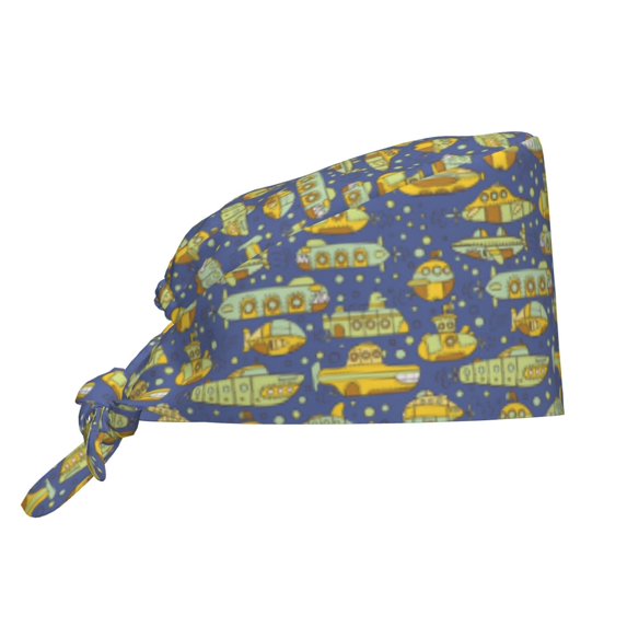 Vsdgher Cartoon Submarines Men Women Adjustable Cap Working Hat Tie ...