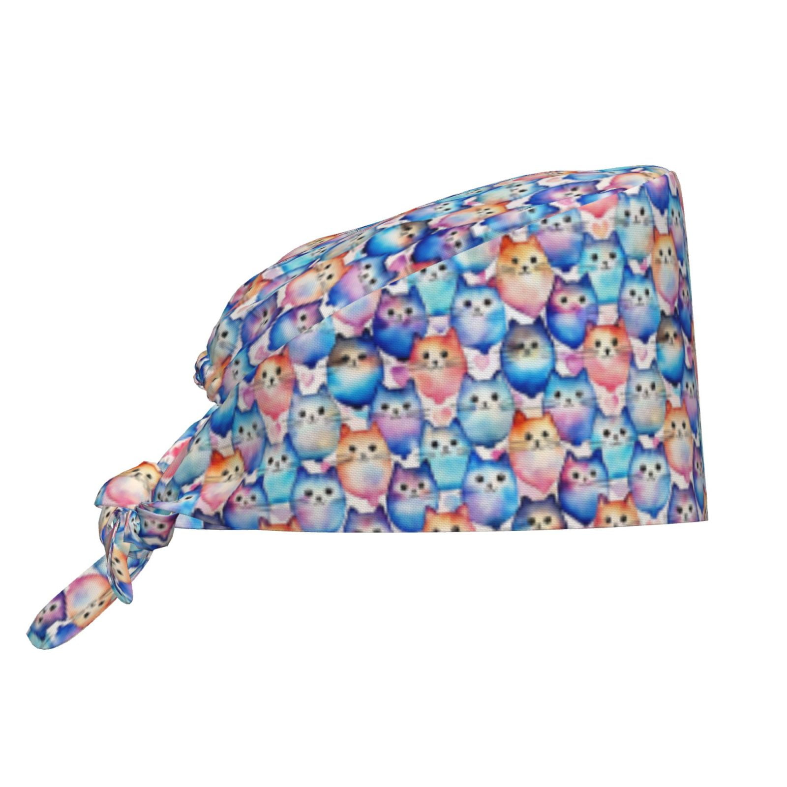 Vsdgher Cartoon colorful cute cat Men Women Adjustable Cap Working Hat ...