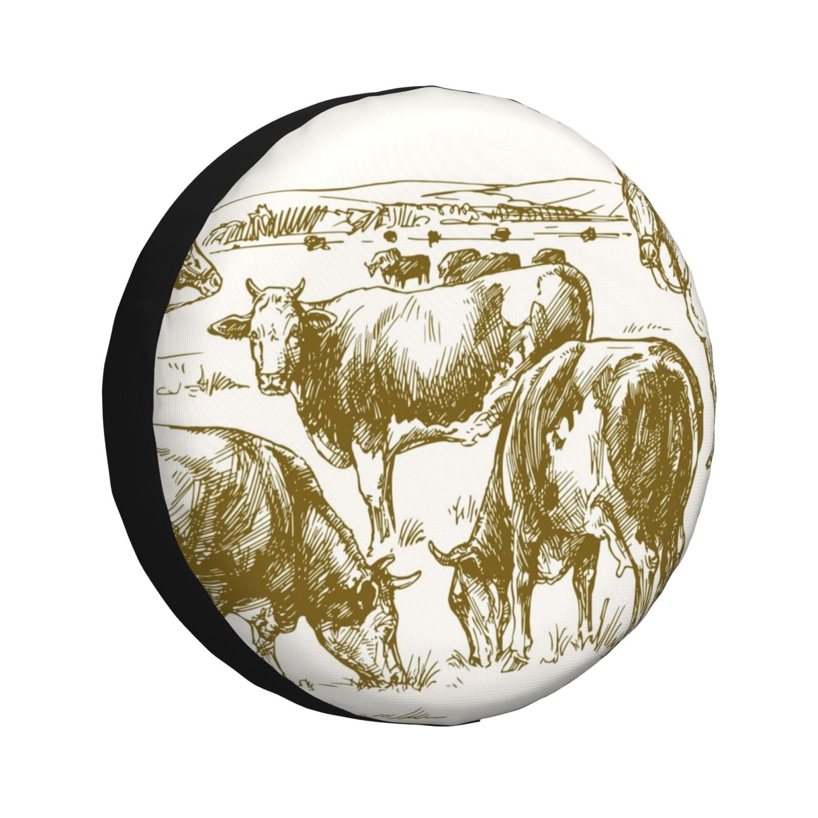 Vsdgher Cattle Drive By Two Cowboys 1 for Spare Tire Cover, Tire Wheel ...