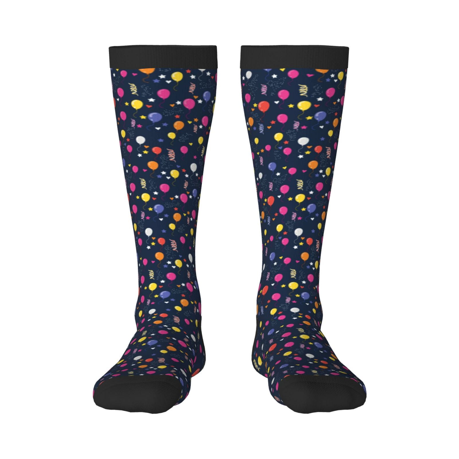 Vsdgher Colored Balloons Print Thigh High Socks Extra Long Stretchy ...