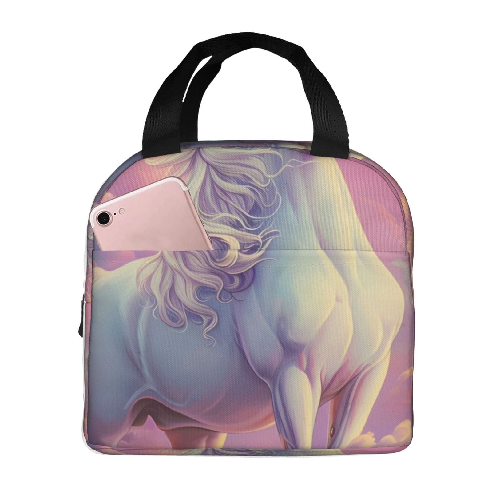 Vsdgher Colorful Cloud White Horse Lunch Bag, Lunch Box for Women Adult ...
