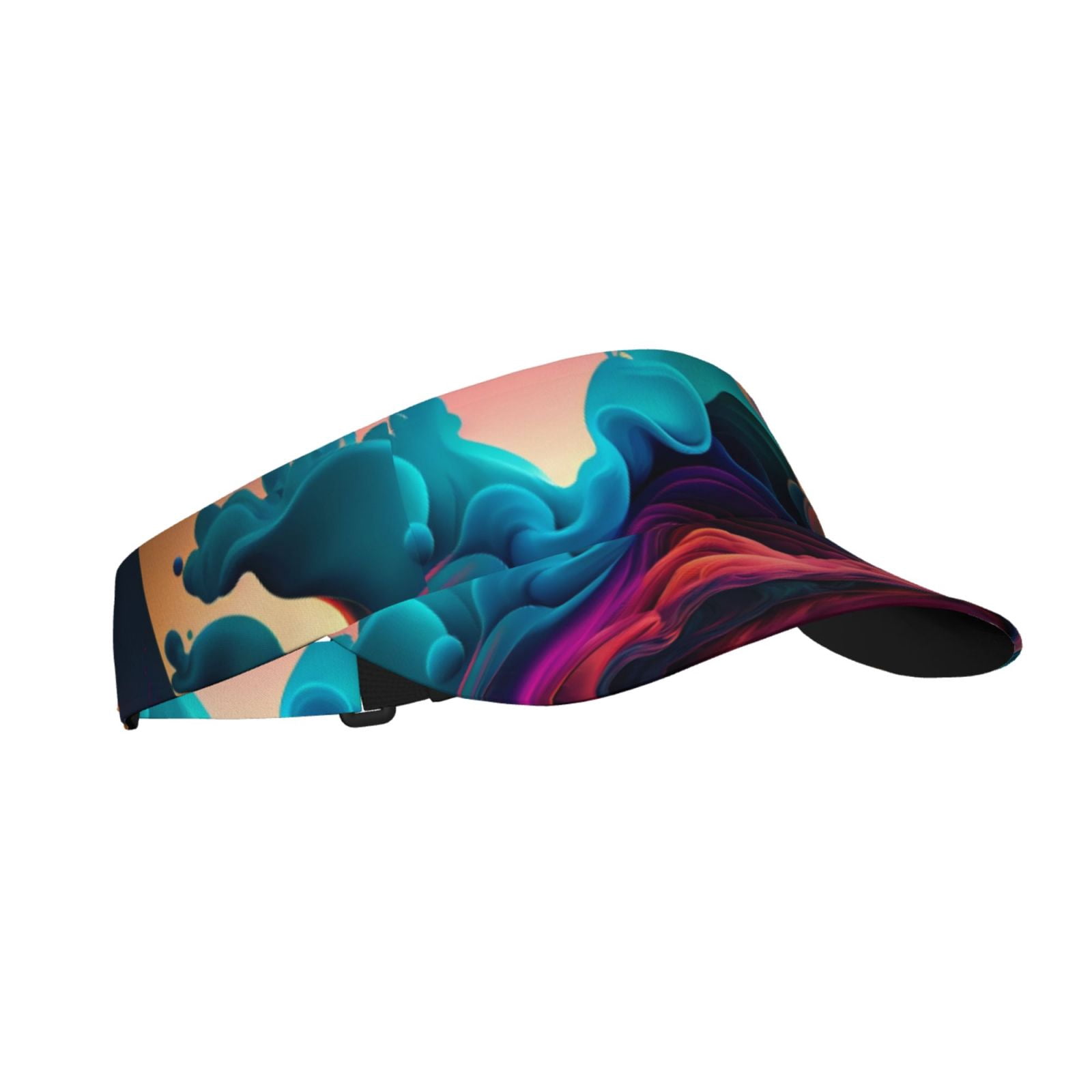 Vsdgher Colorful Surreal Landscape Print Adult Sunscreen Visor Cap,1 ...