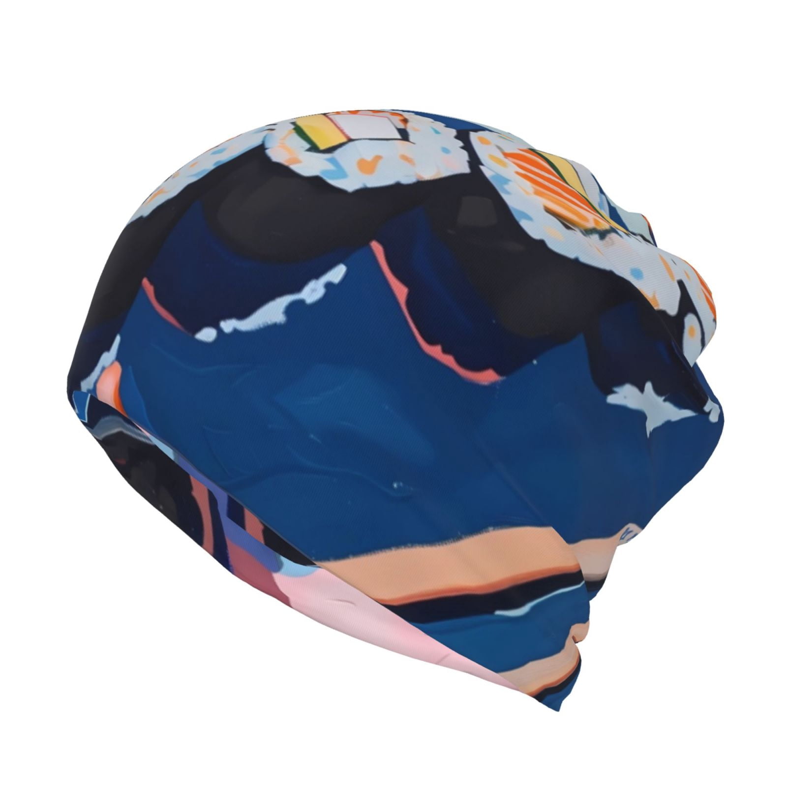 Vsdgher Colorful Sushi Food Art Slouchy Beanie Hat for Men/Women, Skull ...