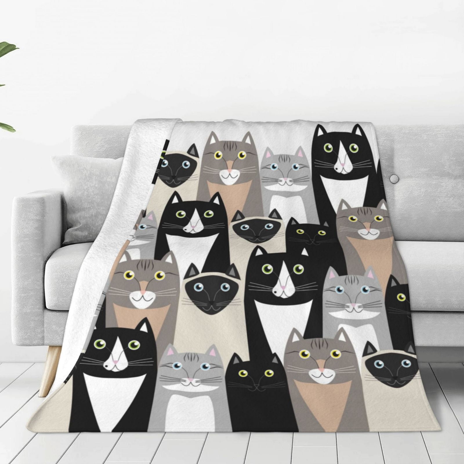 Vsdgher Colors Cats Ultra-Soft Micro flannel Blanket Throw Blankets for ...
