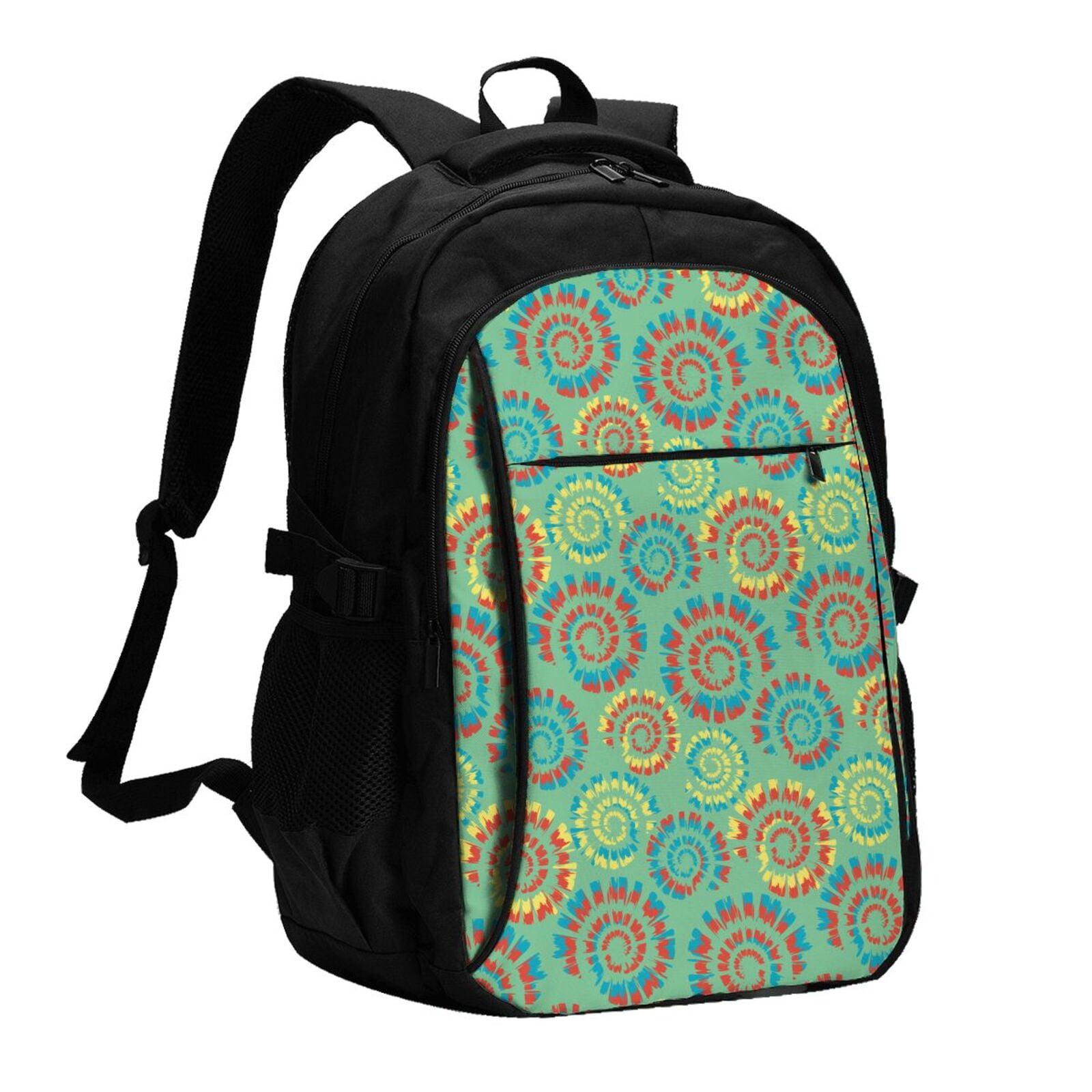 Vsdgher Colourful Tie Dye Print Travel Laptop Backpack, Laptops ...