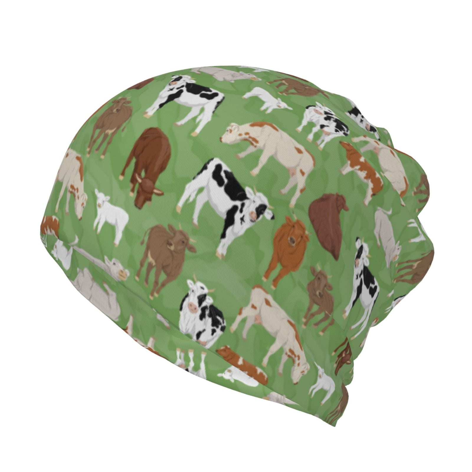 Vsdgher Cows And Calves Slouchy Beanie Hat for Men/Women, Skull Cap ...