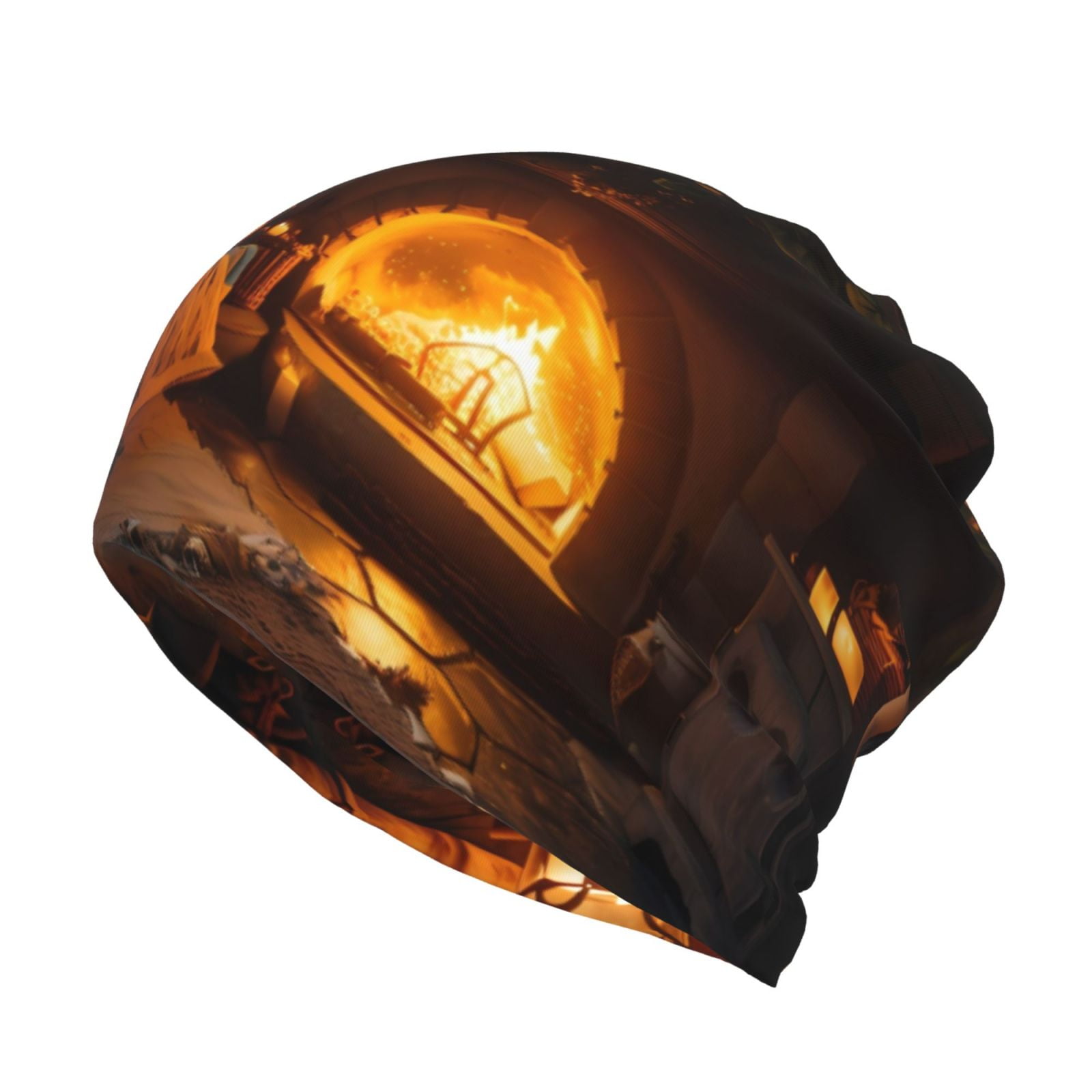 Vsdgher Cozy Tree Hole Cabin Slouchy Beanie Hat for Men/Women, Skull ...