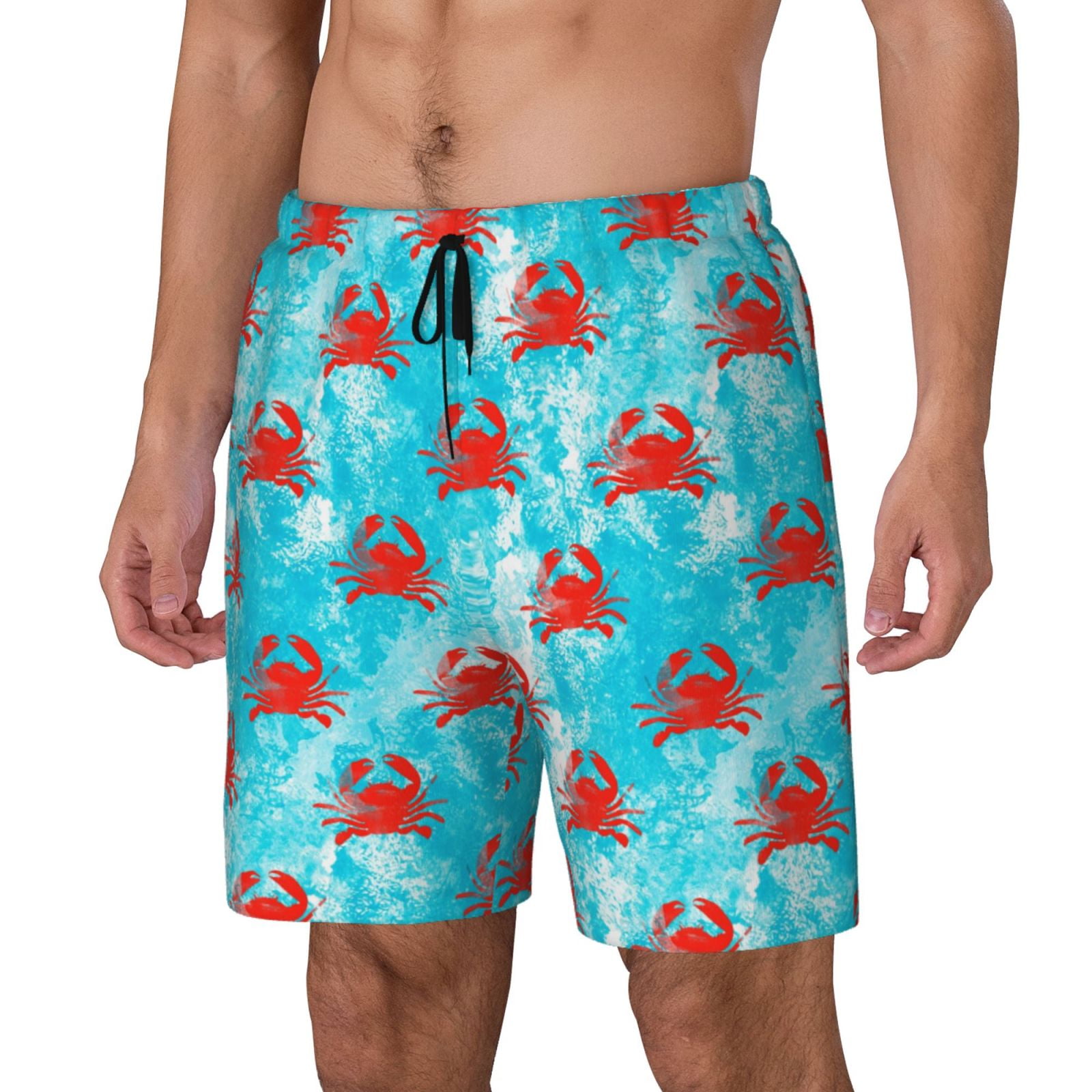Vsdgher Crab Swims In The Ocean for Mens Swim Trunks with Compression ...