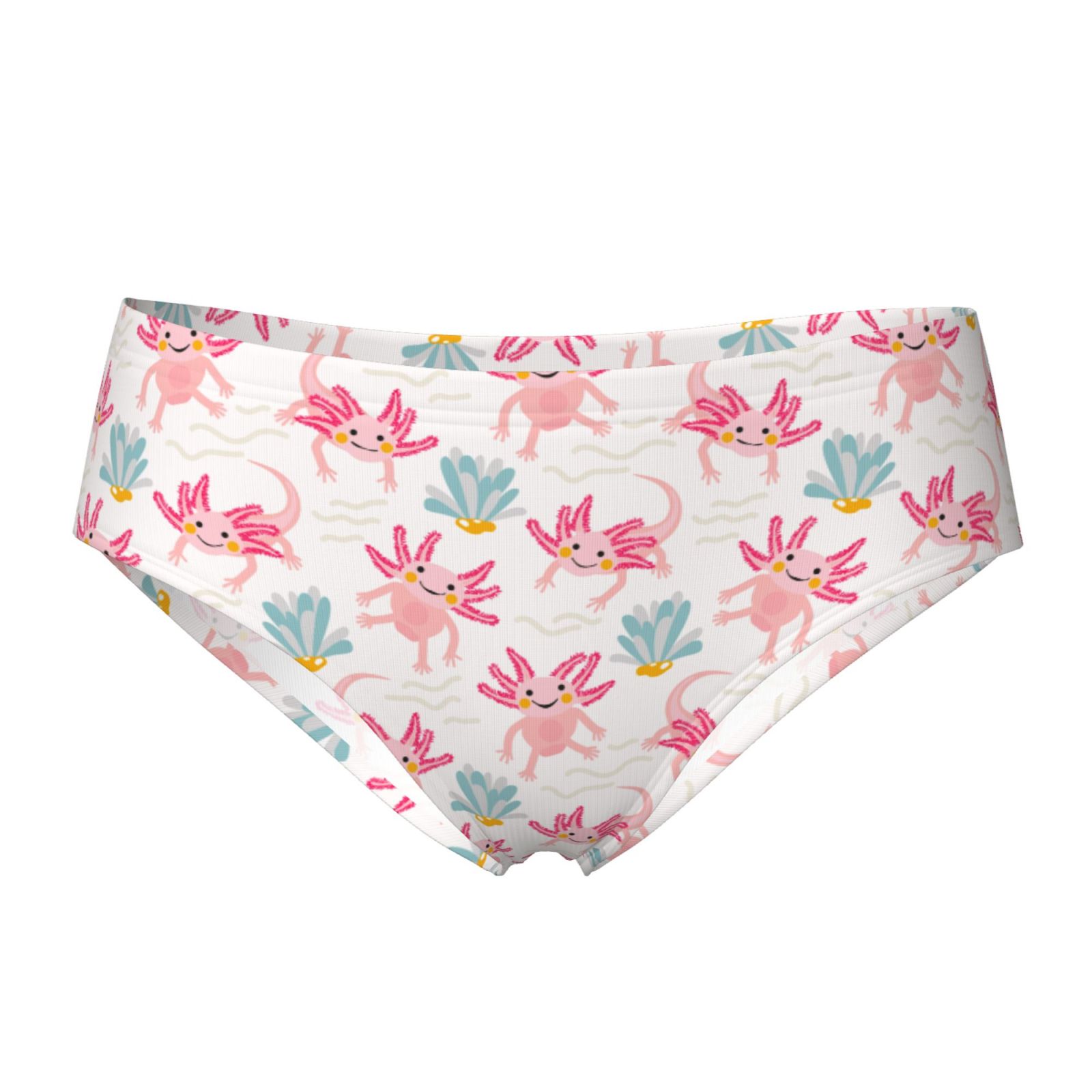 Vsdgher Cute Axolotl Pattern Women's Underwear Low Waisted Full ...