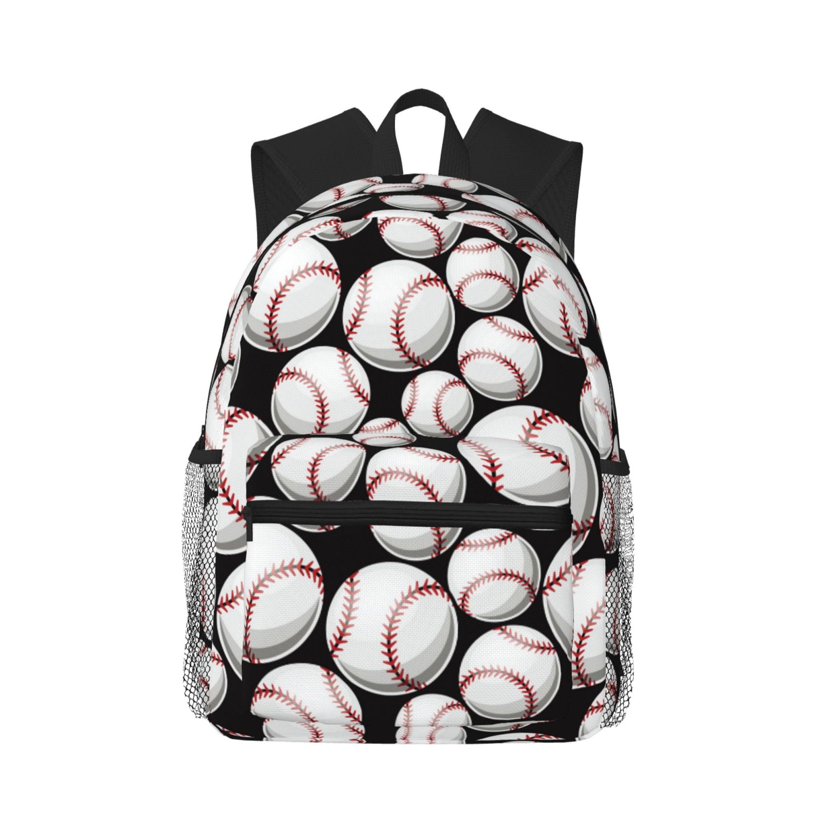 Vsdgher Cute Baseball Print Unisex Large Capacity Bookbag Schoolbag ...