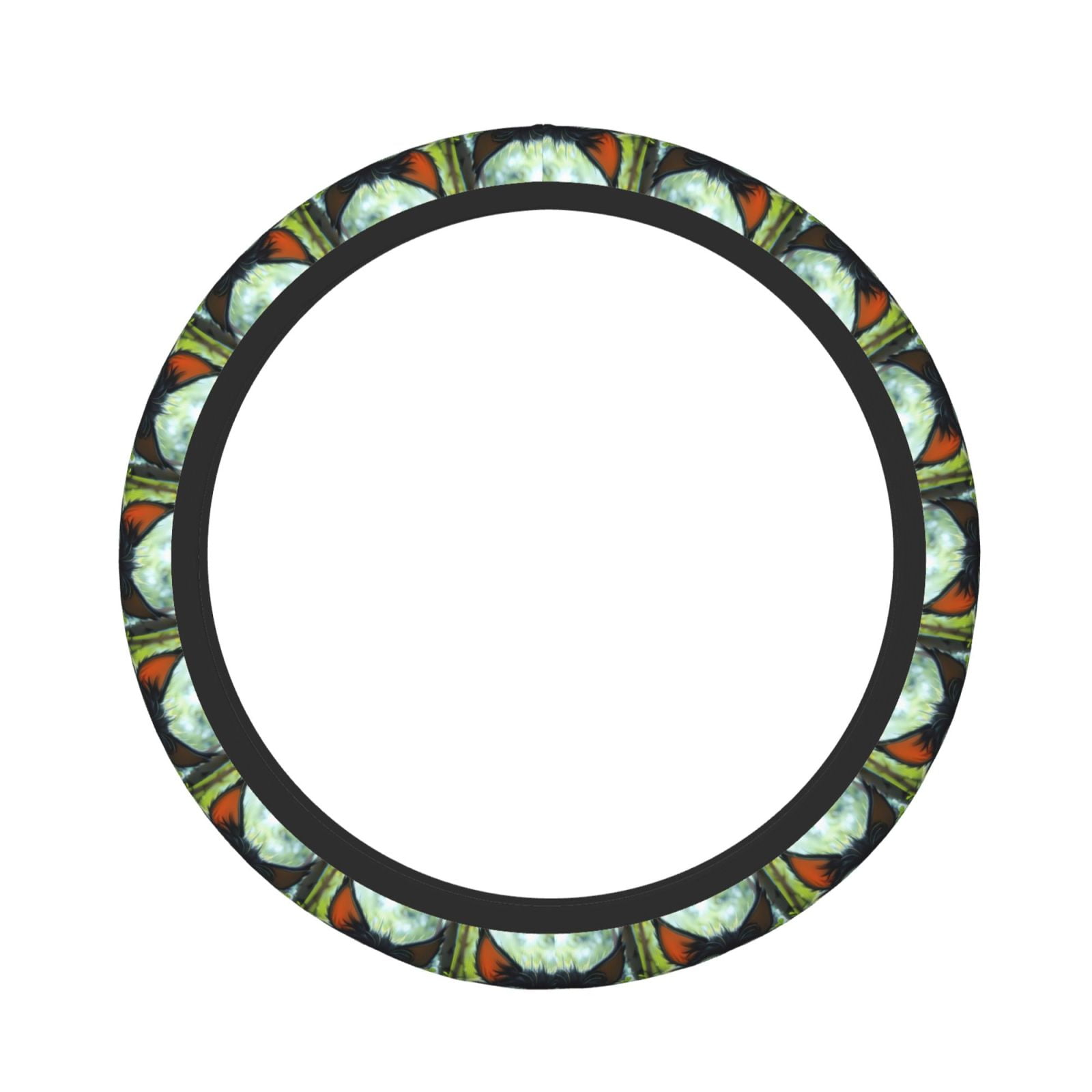 Vsdgher Cute Big-Eyed Black Cat Pattern Elastic Car Steering Wheel ...